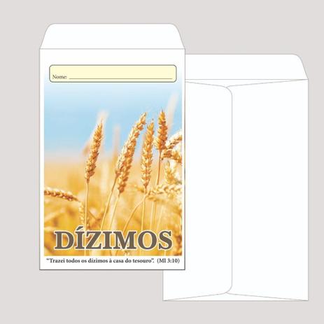 Envelope para Dízimo c/ficha "Mensal" sem timbre c/ 50 Unids - Aleluia ...